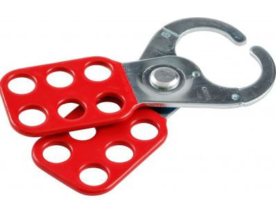 Garra Bloqueio 1" 6 Cadeados 3/8" Vermelho - 65375 - BRADY - Dimensional