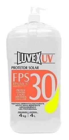 Protetor Solar Fator 30 Fps Bombona 4 Kg Sem Repelente 2526 Luvex Itw ...