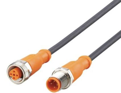 Conector Sensor Macho/Femea Reto 4 Polos M12 5 M EVC014 IFM - Dimensional