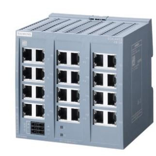 Switch 24 Portas Rj45 Scalance Xb124 6GK51240BA002AB2 Siemens - Dimensional