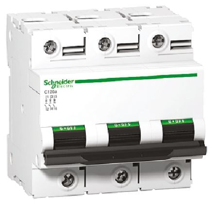 Disjuntor Mini Tripolar 100a 230/400VCA C 10KA A9N18367 Schneider ...