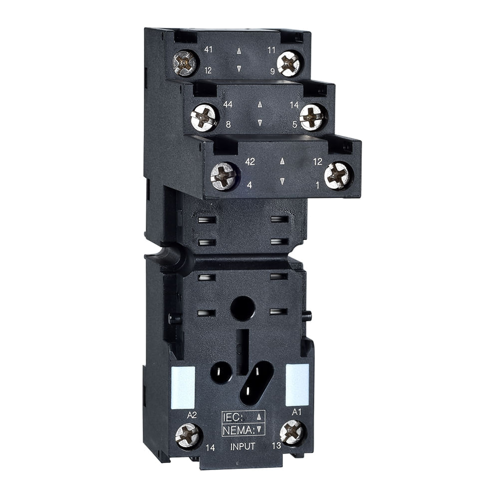 Base Rele Industrial Rxm Plug-In Schneider - Dimensional