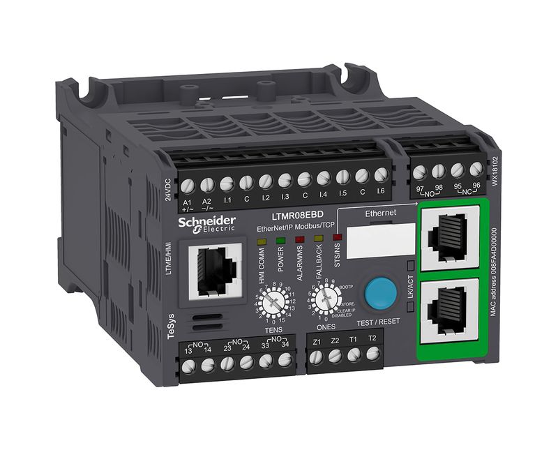 Relé inteligente Ethernet LTMR08EBD LTMR08EBD Schneider - Dimensional