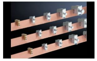 Bornes Conexao De Cabos P/Barras De 10Mm C/15Un 3459500 - Rittal ...