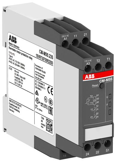 Rele Prot Multifuncao Motor 4 A 110-240Vca CMMSS23S - ABB - Dimensional