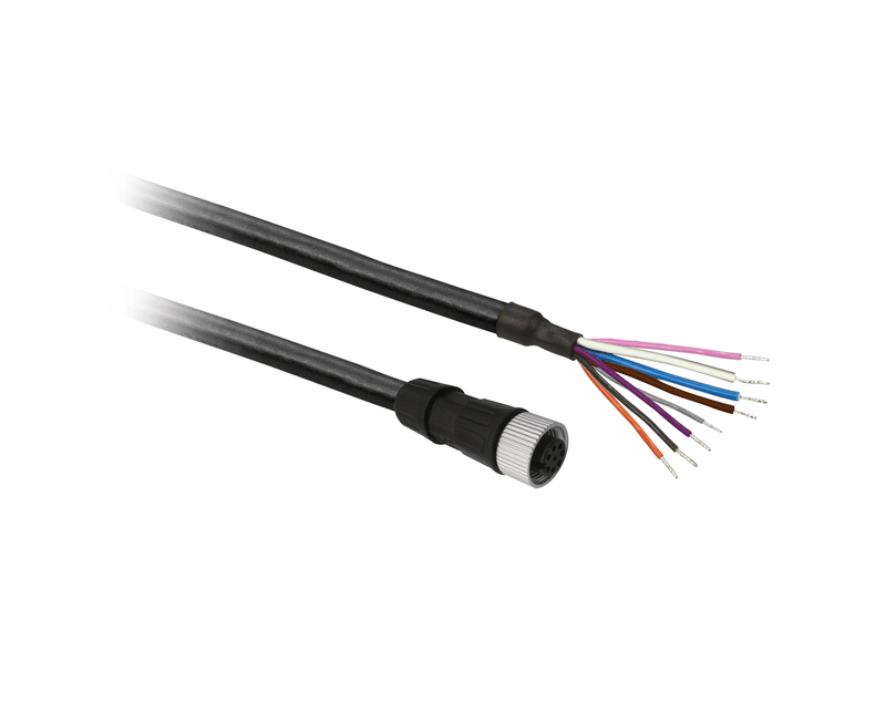 Cabo Pur 10M C/Conector Ret M12-8Pinos XZCP29P12L10 - Schneider ...