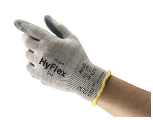 Luva Antistatica Pes Cz Nitr T 7 HYFLEX 11100 - Ansell - Dimensional