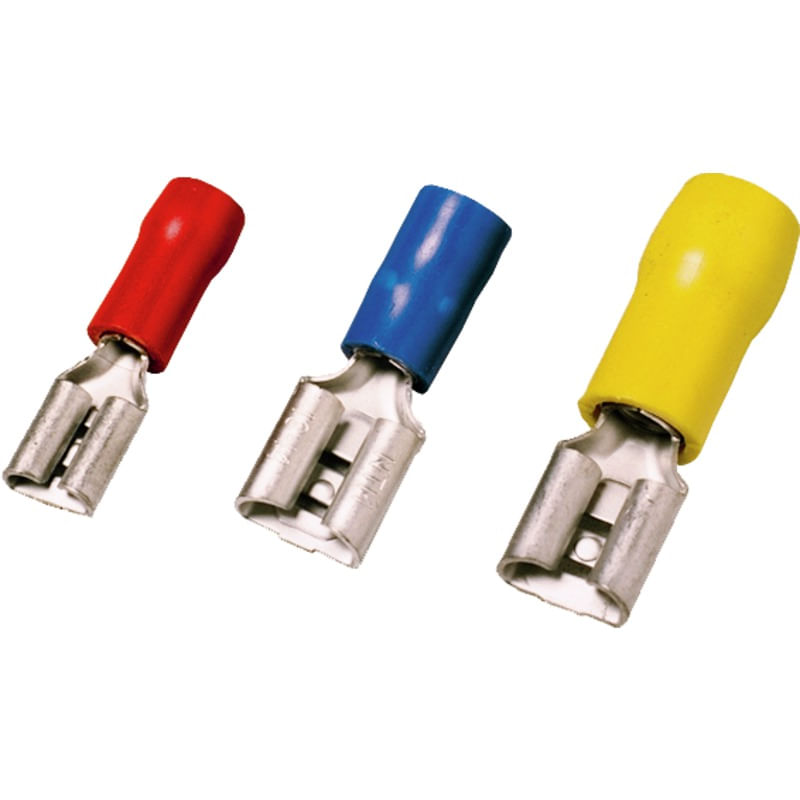 Terminal Fêmea Com Isolamento F=5Mm 1,5-2,5Mm2 Azul LIF2,5F488R ...