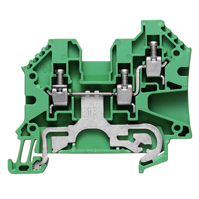 Conector Passagem Parafuso Plástico Verde E Amarelo 800V 480A 4Mm2 WPE ...