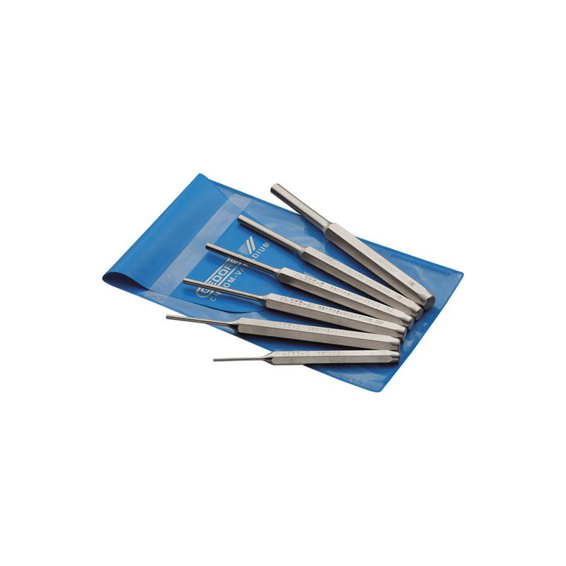 Saca Pino Jogo Paralelo 6 Peças 2-8Mm 349 349 Gedore - Dimensional