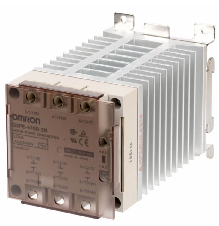 Rele Estado Solido 3P 12-24V 15A G3PE515B3NDC1224 - Omron - Dimensional