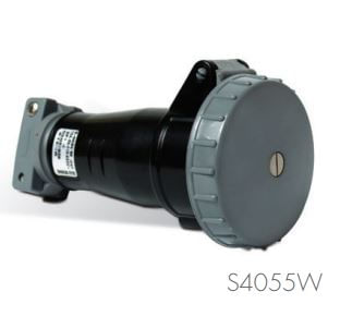 Tomada Externa Fêmea 3 Polos + Terra 125A 690V Preto S4655W ...