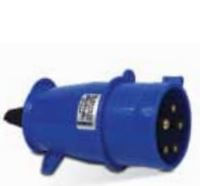 Plugue Industrial Movel Macho 3 Polos + Neutro + Terra 32A 690V Preto ...