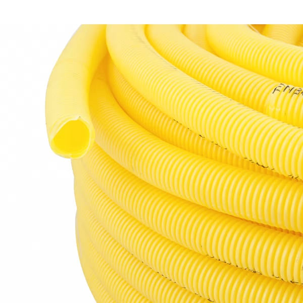 Eletroduto Flexível Não Metálico Conduite Corrugado PVC Amarelo 20mm ...