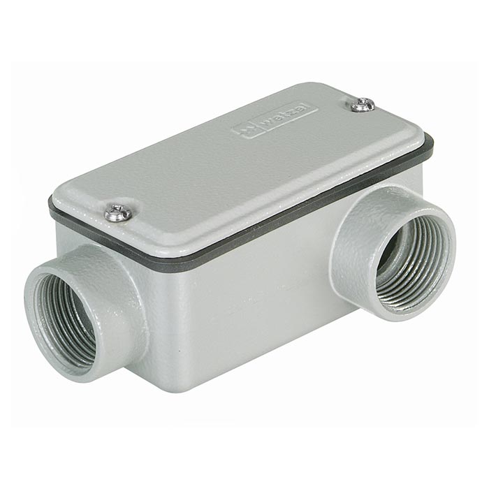 Condulete Alumínio LR 2" BSP Cinza Com Tampa Com Vedação Wetzel ...