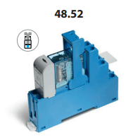 Rele Interface 24V 10A 2Rev 485280240060Spa - Finder - Dimensional