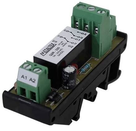 Rele Interface 220V 2Rev 5A Q2R220 - Metaltex - Dimensional