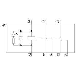 Rele Interface Plug In Lzsrt4B4L24 | Dimensional - Dimensional