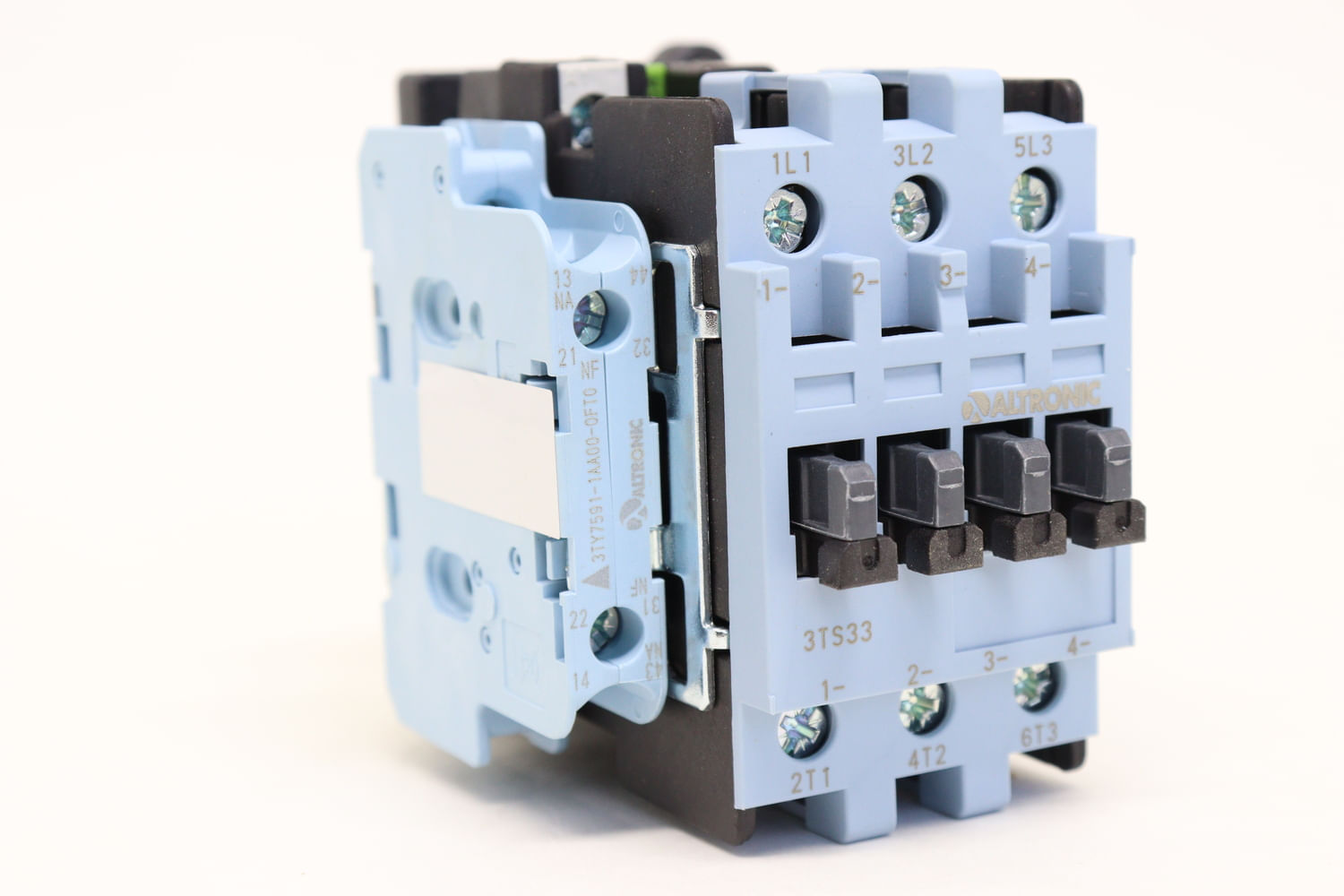 Contator Tripolar 25A 220VCA 60Hz 1NA+1NF 43Ts3322 Altronic - Dimensional