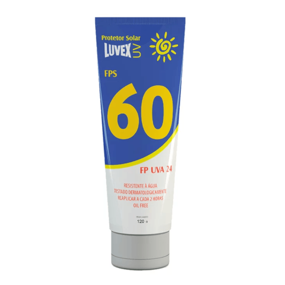 Protetor Solar Fator 60FPS Bisnaga 120G 2503 Luvex - Dimensional