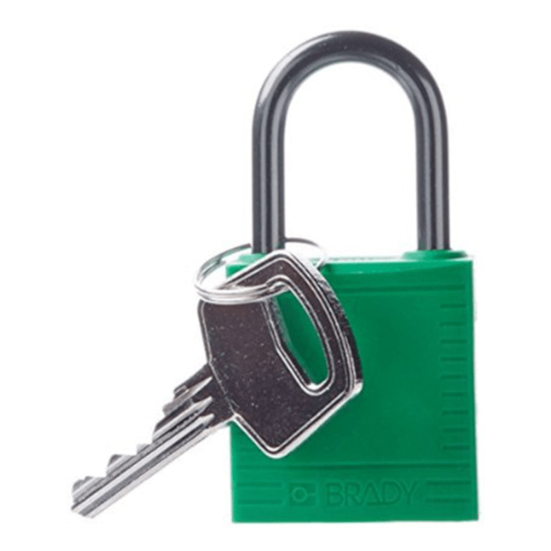 Cadeado Plástico 41 Mm Haste 47 Mm Verde Retencao De Chave 77564 ...