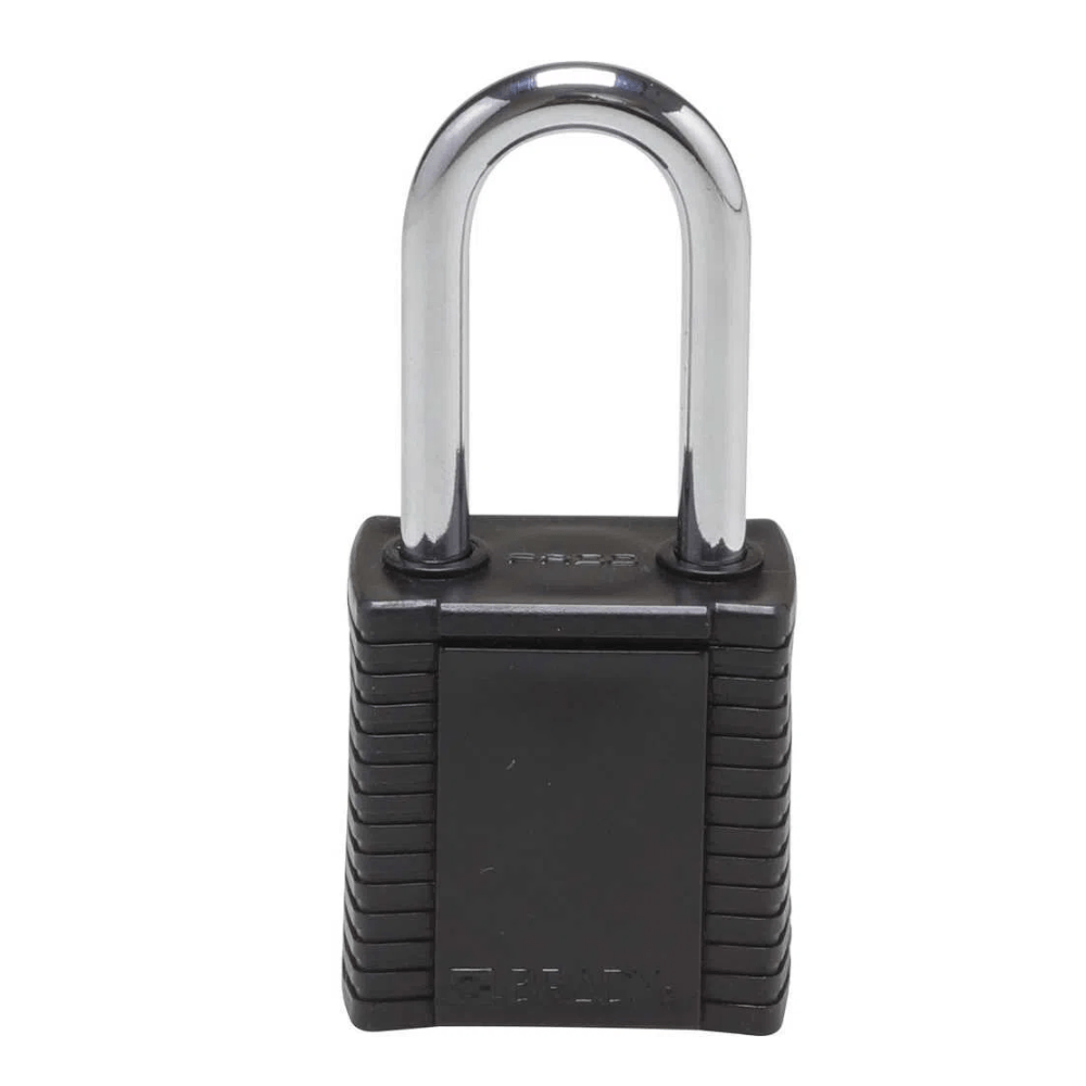 Cadeado Plástico 41Mm Haste 47Mm Preto Retenção De Chave 77580 Brady ...