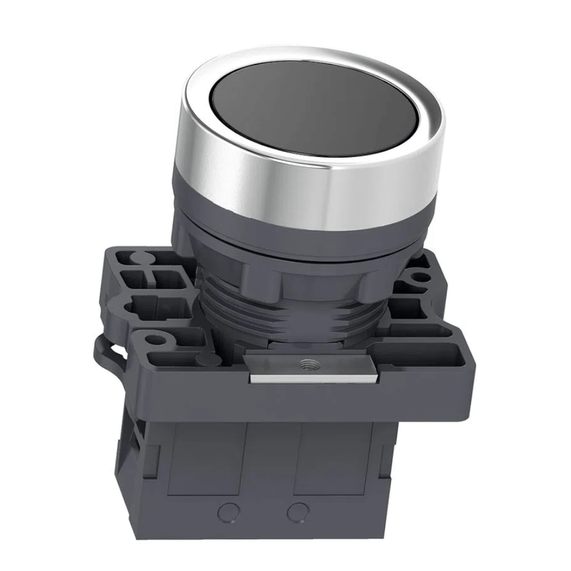 Botão Plástico Preto 22Mm Impulso XA2EA21 | Dimensional - Dimensional