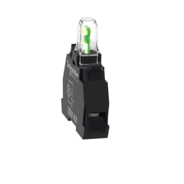 Bloco Luminoso Led Branco 110V Term Paraf ZBVG1 Schneider - Dimensional