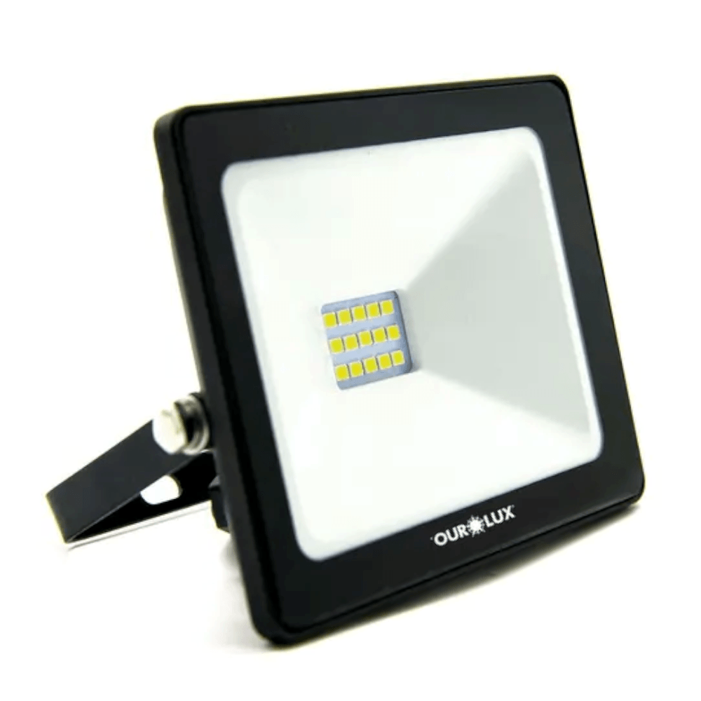 Refletor de LED Preto Sobrepor 30W 100/240V 3000K 03271 Ourolux ...