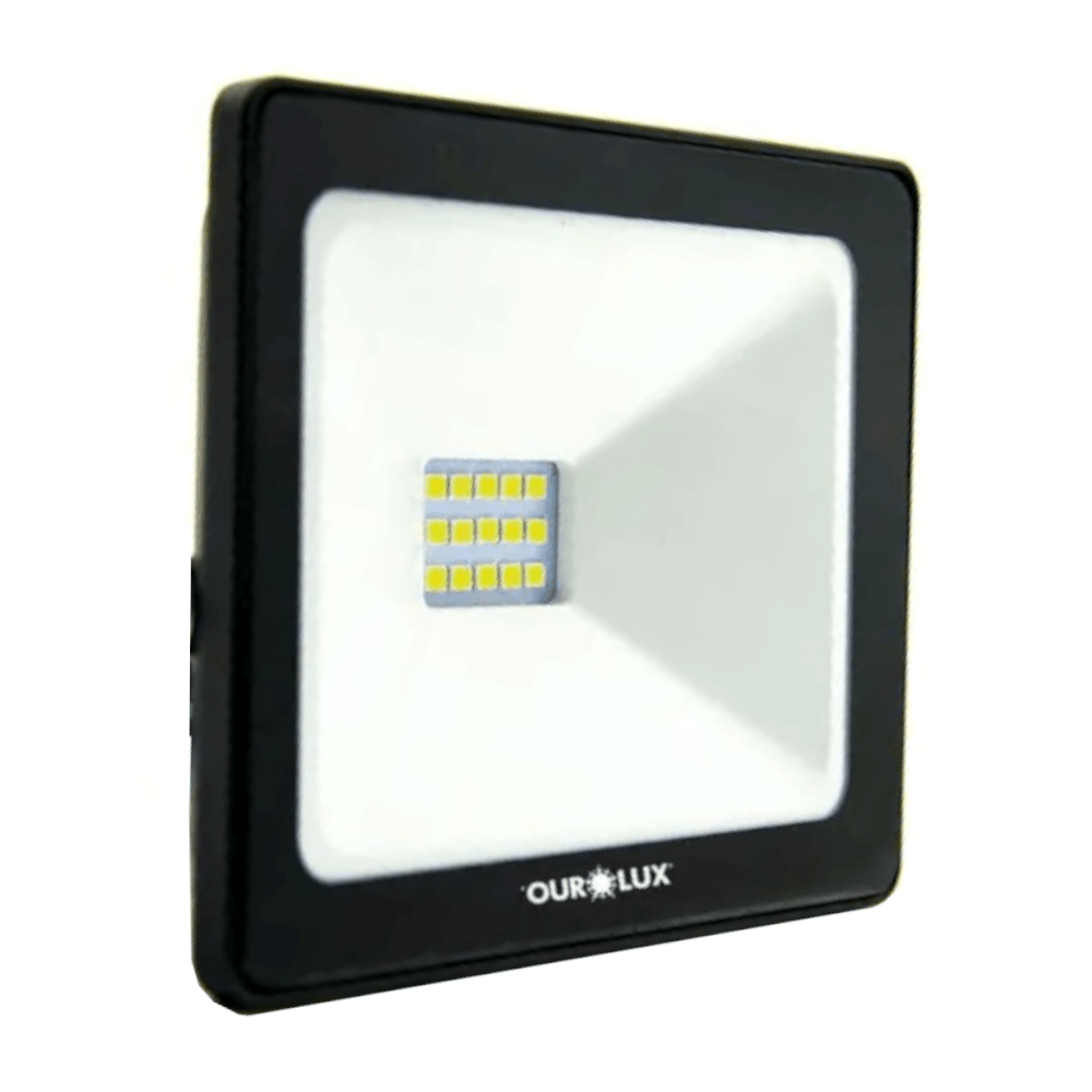 Refletor de LED Preto Sobrepor 30W 100/240V 3000K 03271 Ourolux ...