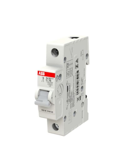 Disjuntor Mini Monopolar 40A 230/400V Curv C 5KA Sj200 SJ201TC40 ABB - Dimensional