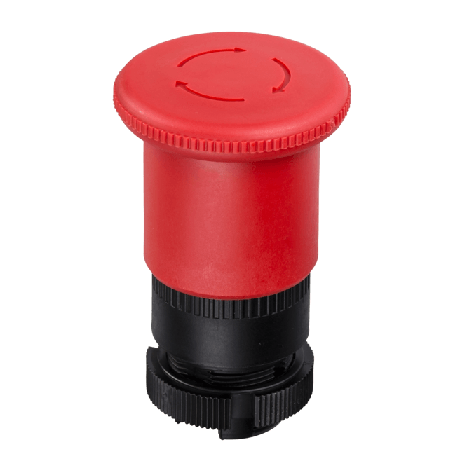 Botão Comando Cogumelo 40Mm Vermelho 22 Mm ZA2BS844 Schneider - Dimensional
