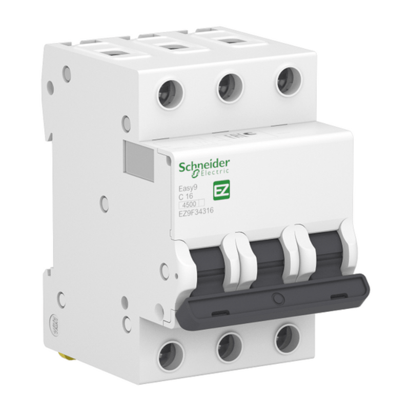 Disjuntor Mini Tripolar 63a 400VCA C 6KA ACTI9 IC60N A9F74363 Schneider - Dimensional