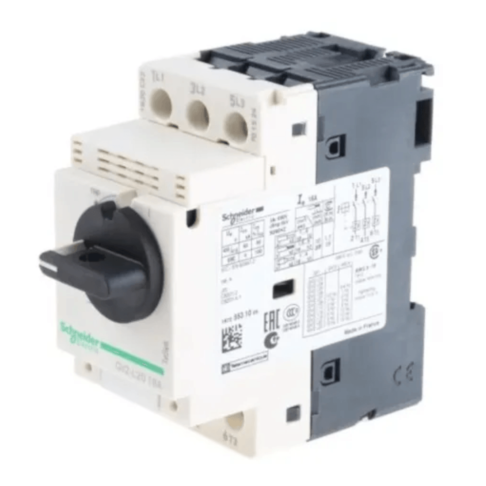 Disjuntor Motor Tripolar 4-6,3A 100KA Tesys GV2P10 Schneider - Dimensional