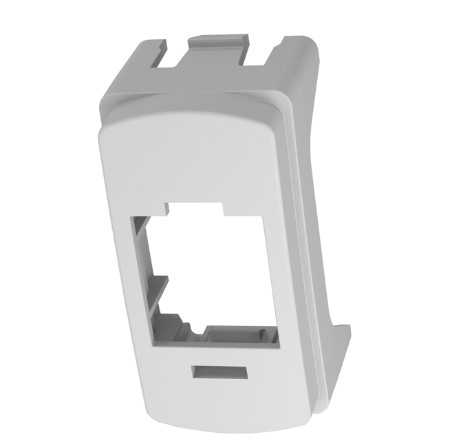Módulo adaptador RJ45 Keystone, Miluz, - Schneider - Dimensional