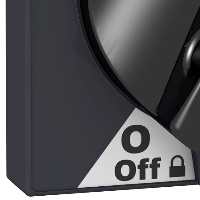 Acti9 Manopla Rotativa Preto Para Ic60 A9A27005 Schneider - Dimensional