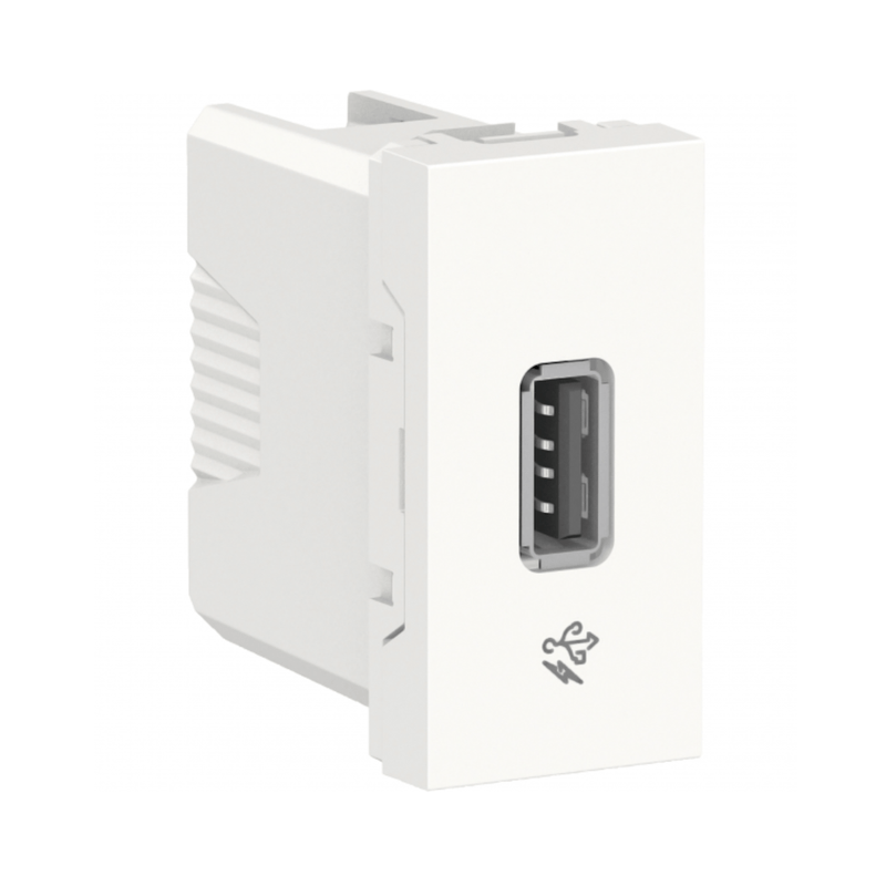 Módulo Tomada Carregador USB Embutida Branco 1 Módulo Orion - Dimensional