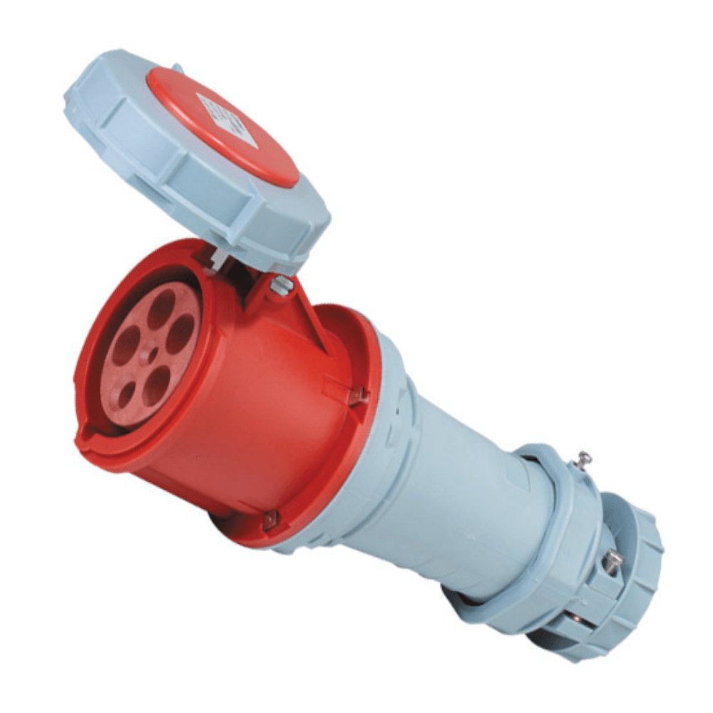 Tomada Externa Fêmea 3P+N+T 125A 440V Vermelho 6H CIW125P5H6E53 Weg ...