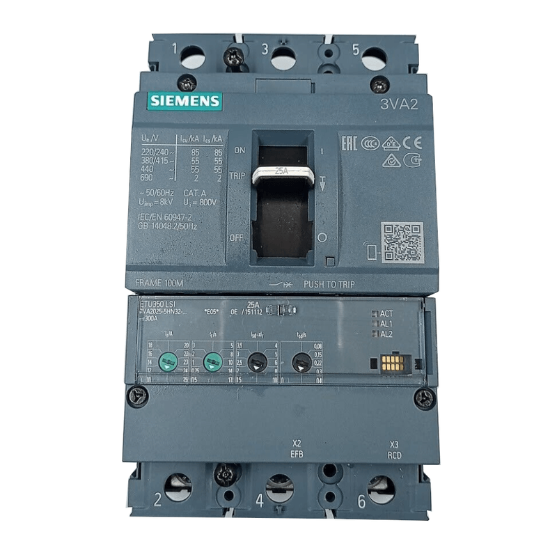 Disjuntor Tripolar 160A 25KA 3VM11163EE320AA0 Siemens - Dimensional