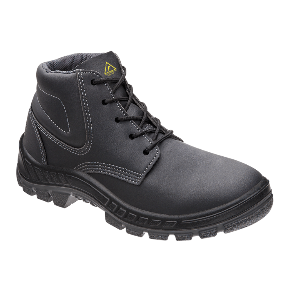 Bota Microfibra Cadarço Bidensidade Bico De Plástico Preta 70B22EBP ...