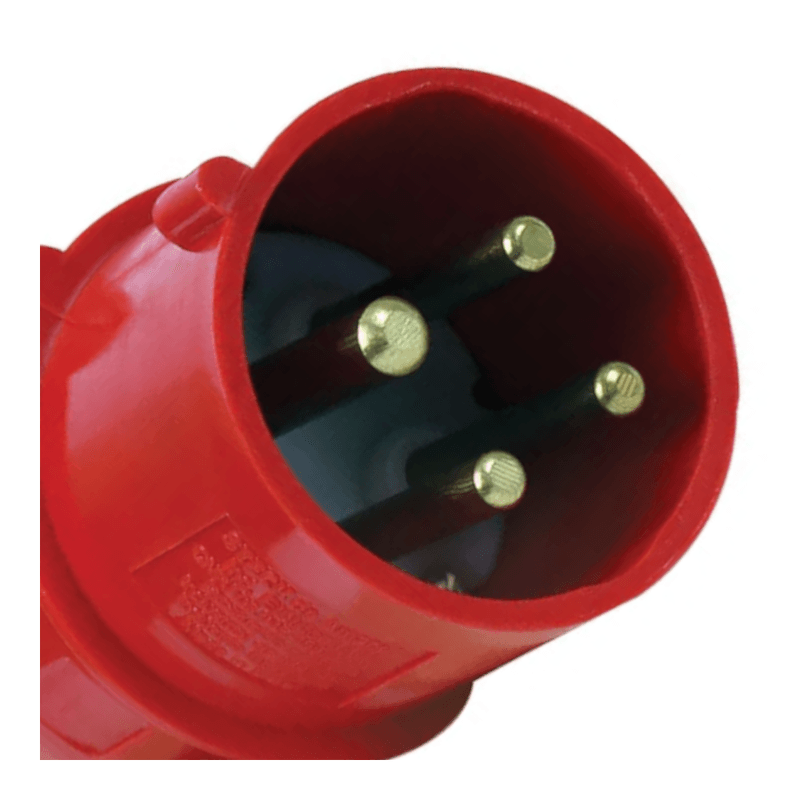 Plugue Energia Industrial Macho Poliamida Tripolar Terra 16A 380/440V ...