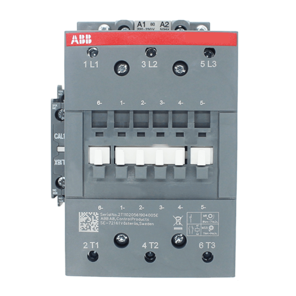 Contator Potência Tripolar 115A 220VCA 1NA+1NF Ax Ax115301175 Abb ...