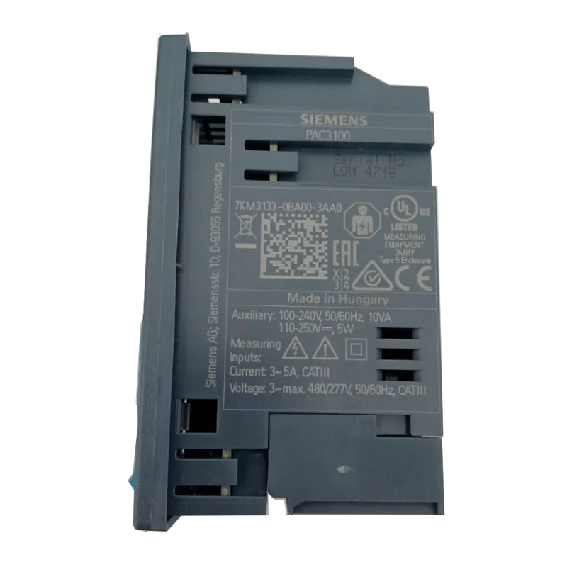 Medidor Energia e Potência Rs485 1-5A 100-250V Pac3120 7KM31200BA011DA0 ...