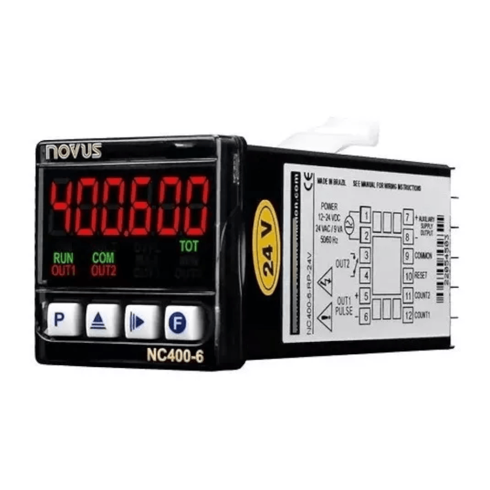 Contador 6Digital 100-240Vca/Vcc 8040019080 Novus - Dimensional