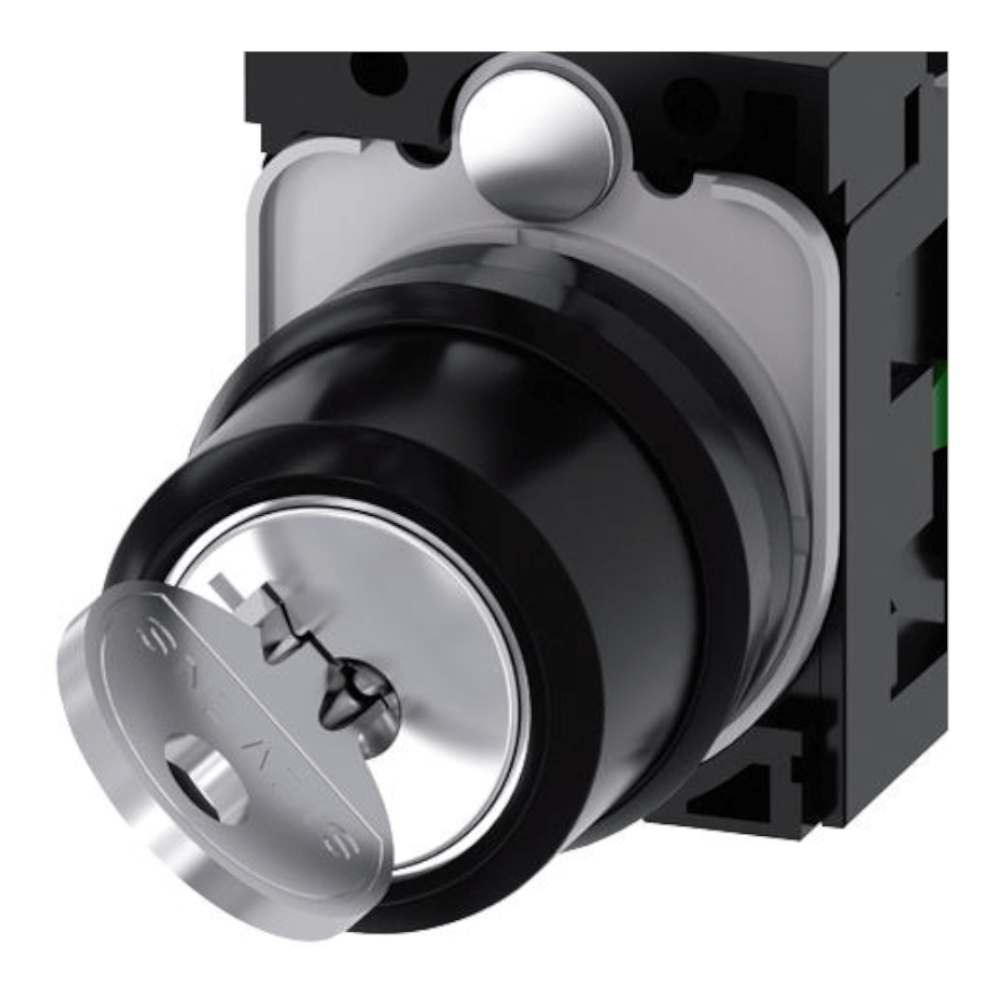 Comutador Com Chave 2 Posições Preto 22mm 45 Graus Schneider - Dimensional