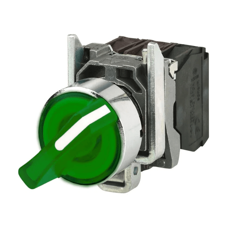 Comutador Iluminado Knob 22Mm XB4BK123B5 Schneider - Dimensional