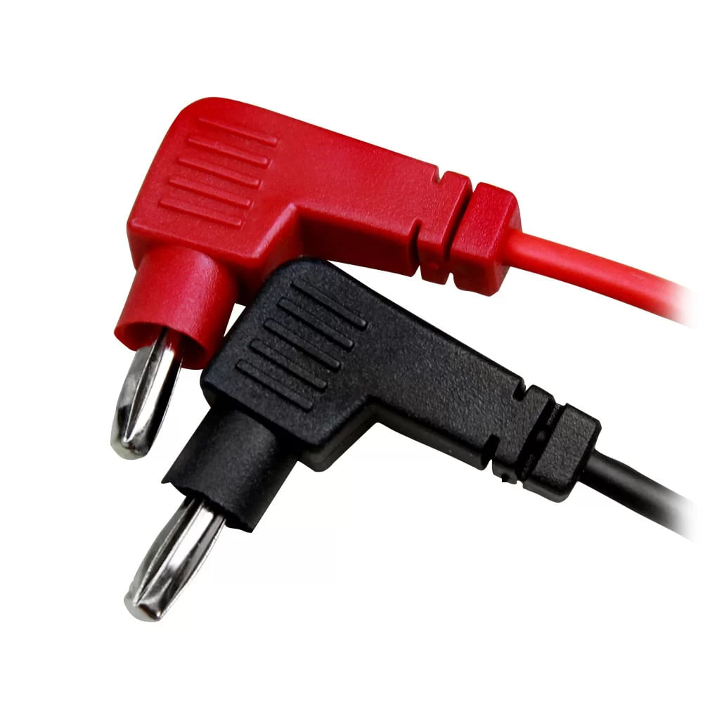 Ponta Prova Vermelha/Preta Ponta PreIsolada Liso Angular 90 Graus MTL1 ...