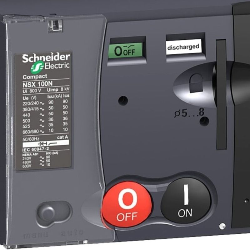 Motorizacao 220/240Vca Nsx250 LV431541 Schneider - Dimensional