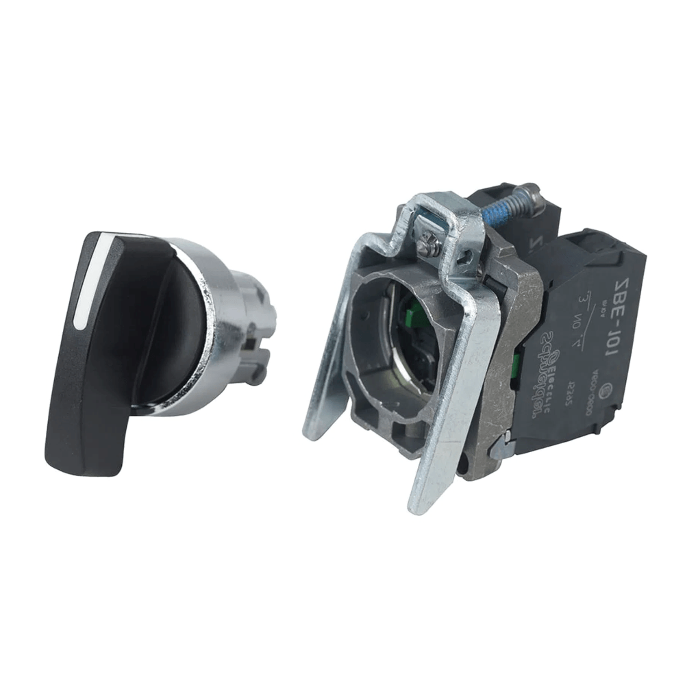 Comutador Knob Longo 3 Posições Metálico Preto 22Mm 45 Graus XB4BJ33 ...