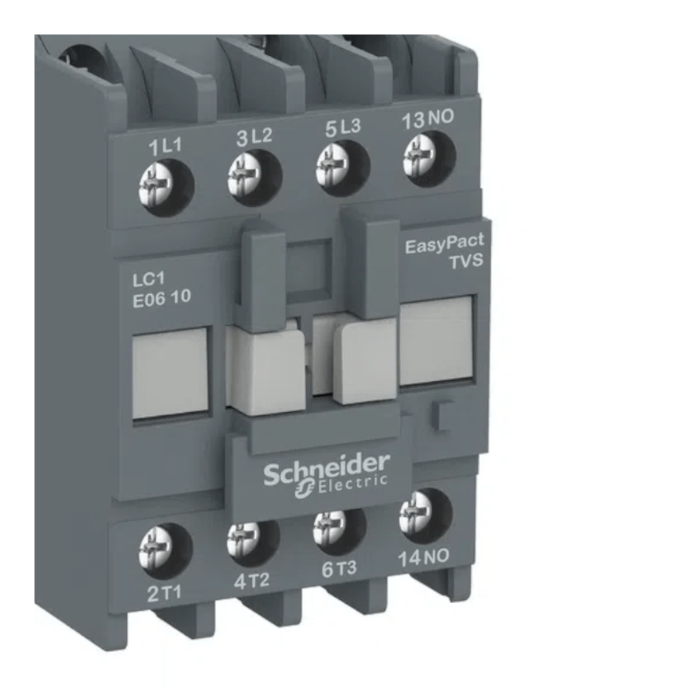 Contator Tripolar 18A 1NA EasyPact Tvs LC1E1810F7 Schneider - Dimensional